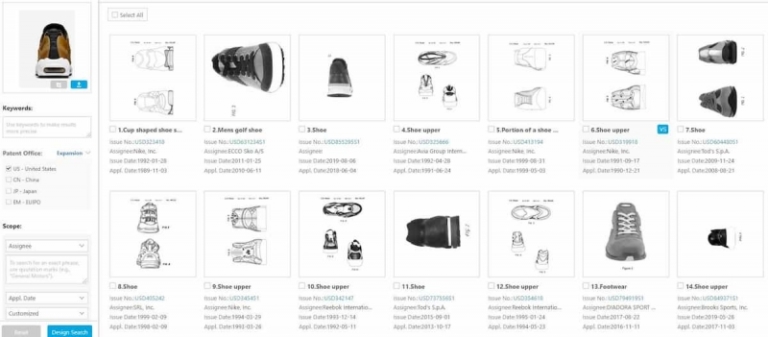 Shoe Design Patents: Nike Design Patents